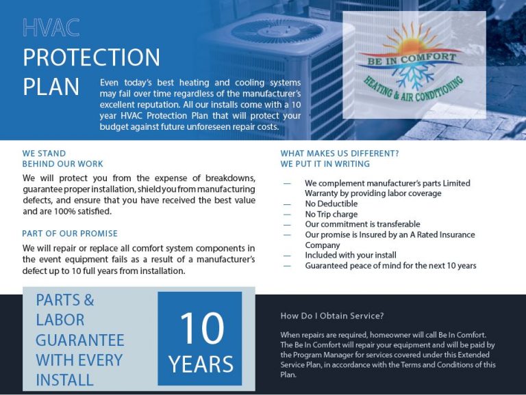 Extended Service Warranty - Home HVAC Protection Plan